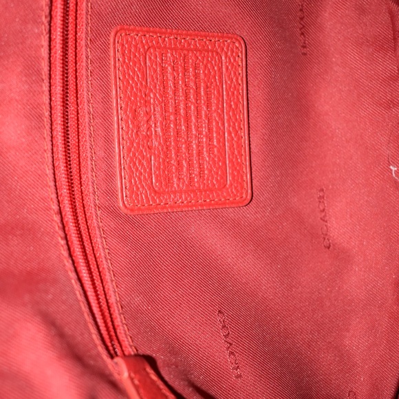 Coach | Bags | Coach Red Pebbled Leather Prairie Satchel | Poshmark